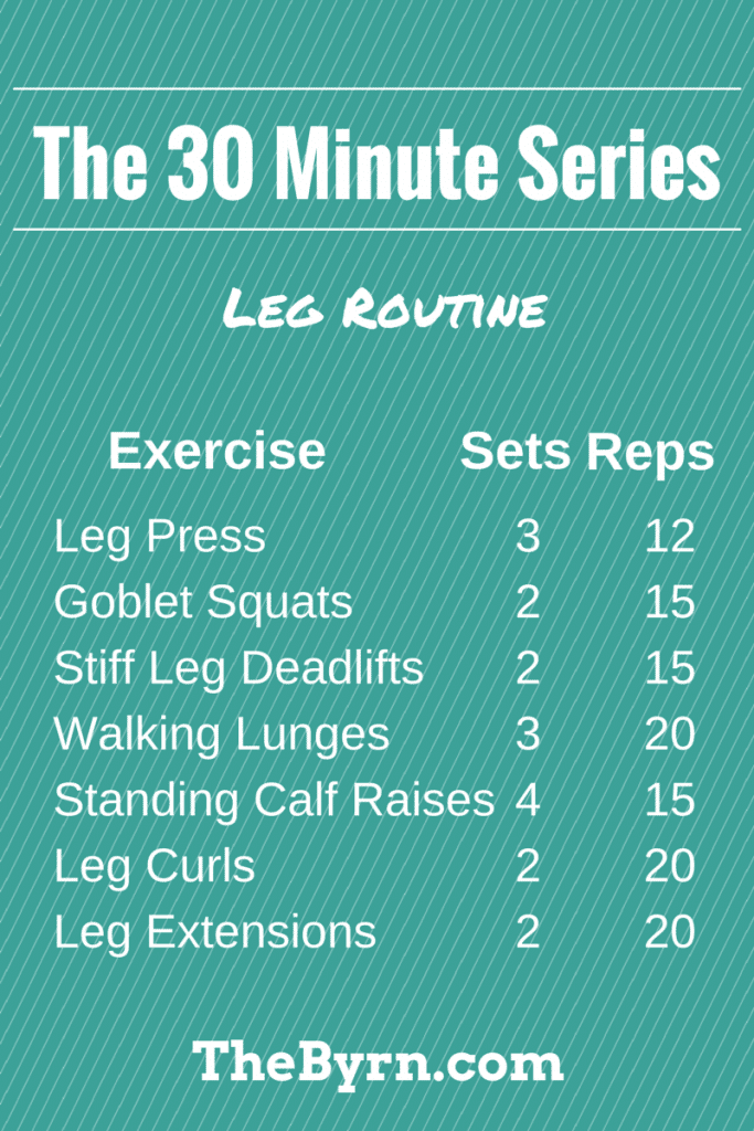 The 30 Minute Series Leg Routine The Byrn